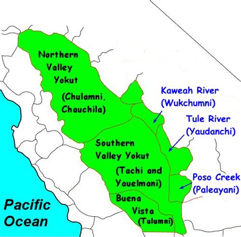 Lands Of The Yokuts And Their Neighbors