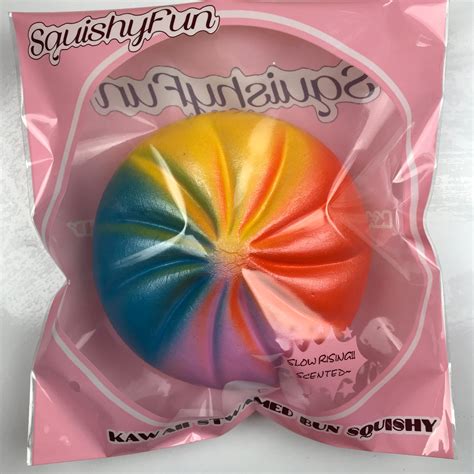 Jumbo Rainbow Steamed Bun Squishy