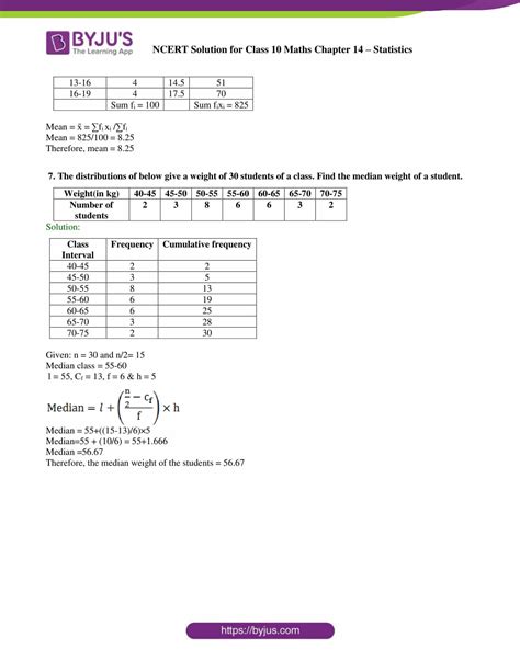 Ncert Solutions For Class 10 Maths Exercise 143 Chapter 14