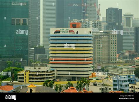 A View Of The Sim Lim Tower Electronics Mall From Distance Singapore