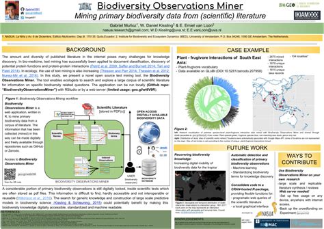 Pdf Biodiversity Observations Miner A Web Application To Unlock Primary Biodiversity Data