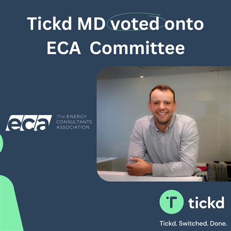 Tickd Md To Join Energy Consultants Association Committee Tickd