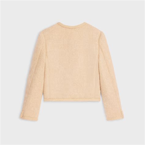 Chasseur Jacket In Mohair Tweed Celine