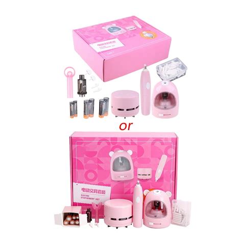 Portable Auto Pencil Sharpener Kit Desk Cleaner Kit Retractable Eraser