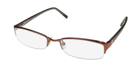 Vera Wang V143 Eyeglass Frameglasses Half Rim Shape Trendy Style