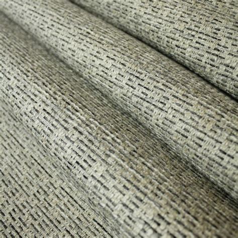 Beige Chenille Basketweave Upholstery Upholstery Furnishing Fabric