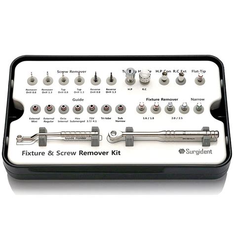 Implant Fixture And Prosthetic Screw Remover Kit