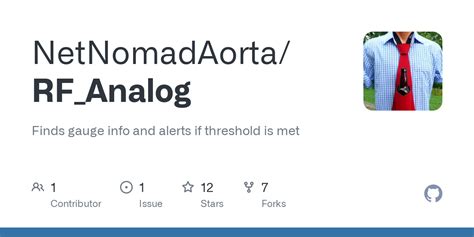 Github Netnomadaortarfanalog Finds Gauge Info And Alerts If Threshold Is Met