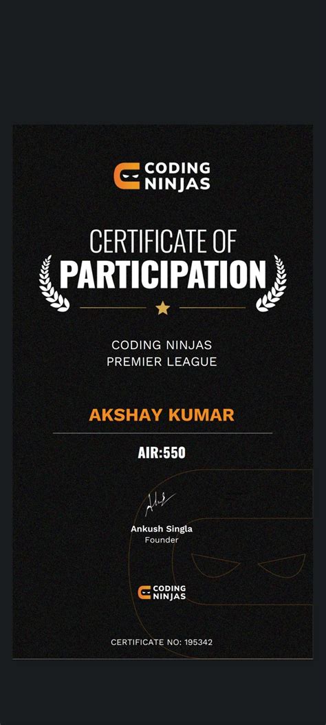Akshay Kumar On Linkedin Excited To Share That Ive Completed The Code