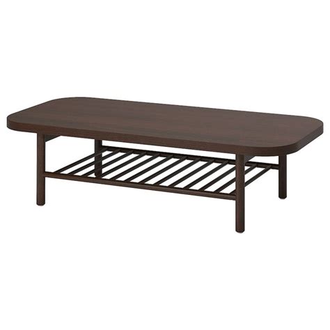 Listerby Coffee Table Dark Brown Beech Veneer 140x60 Cm Ikea Uk