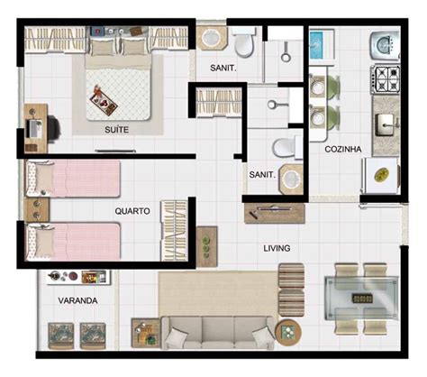 Planta De Um Quarto Com Banheiro Revoeduca