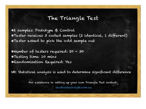 Sensory 101 The Triangle Test