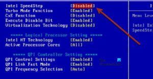 The Speed Of Processor In Group Is Being Limited By System Firmware