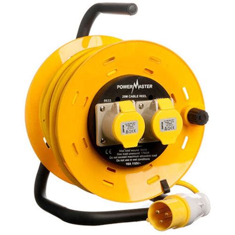 Powermaster Cable Reel 25m X 110v Richards Hardware