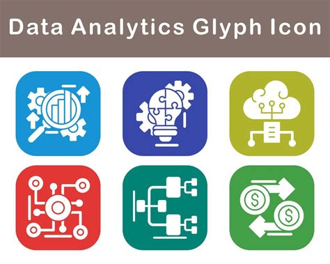 Data Analytics Vector Icon Set 20762569 Vector Art At Vecteezy