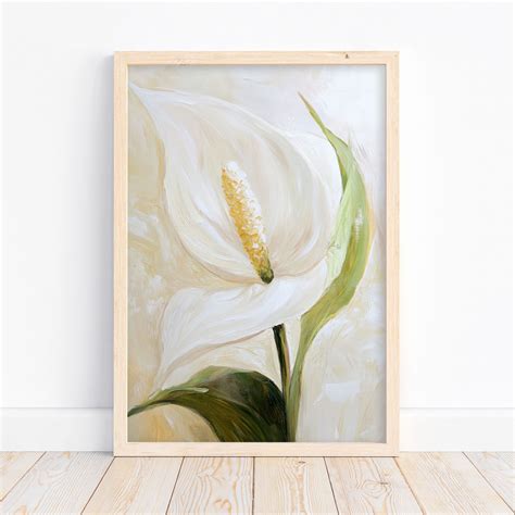 Lily Print Modern Wall Art Autumn Designs
