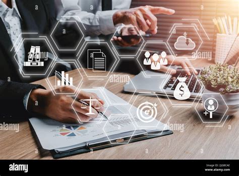 Ompliance Virtual Diagram For Business Analysis Datatwo Colleagues Discussing Data With