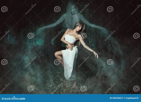 Dancing With Ghosts Stock Image Image Of Fairy White 60255657