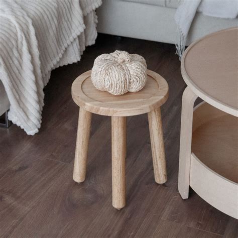 Rustic Small Wooden Stool Milking Stool Oxford Stool Masterplank Uk