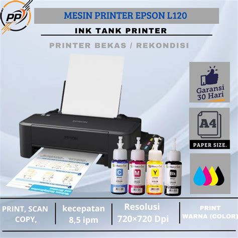 Jual Printer Epson L120 L 120 New Original Printer Infus Epson Ink Tank