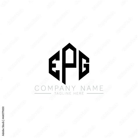 Epg Letter Logo Design With Polygon Shape Epg Polygon Logo Monogram Epg Cube Logo Design Epg