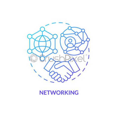 Networking Blue Gradient Concept Icon Stock Vector 5222391 Crushpixel