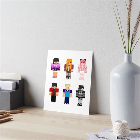 Aphmau Friend Minecraft Skin Poster For Sale By Anisasalazar Redbubble
