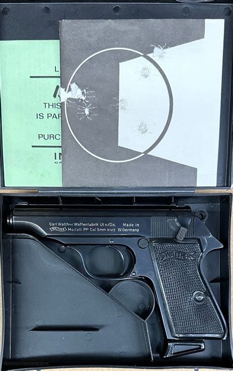 Used Interarms West German Walther Pp 9mm Kurz 380 Acp 8 Magazines