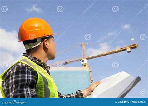 Trabajador De Construcción Imagen De Archivo Imagen De Examen 33684595