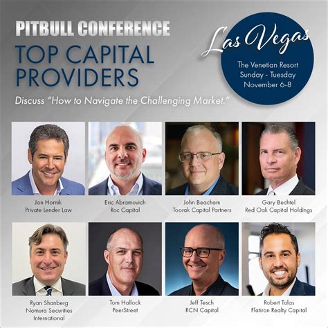 Pitbull Conference Is Pleased To Announce Our Lineup Of The Top Capital