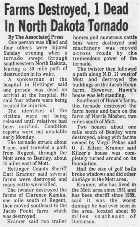 New England Regent Mott Nd F4 Tornado June 29 1975 Tornado Talk