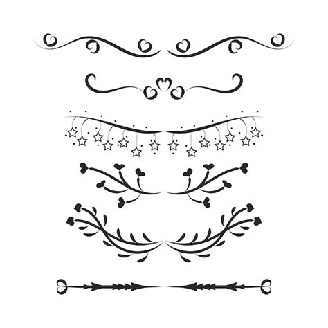 Premium Vector Hand Drawn Text Ornaments Border Design