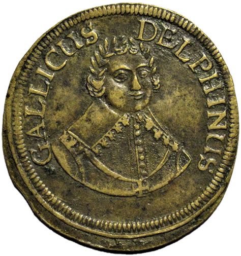 Rechenpfennig Louis Le Grand Dauphin Gallicus Delphinus Rechenpfennig Par Conrad Lauffer