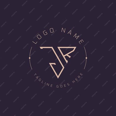 Premium Vector Professional Jr Logo Modern Minimal Jr Letter Monogram Emblem For Premium Branding