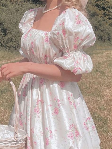 Puffy Girly Cottagecore Fashion Girly Fashion Picnic Outfits