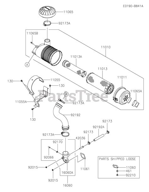 Kawasaki Fx691v Ds24 Kawasaki Engine Air Filtermuffler Parts Lookup