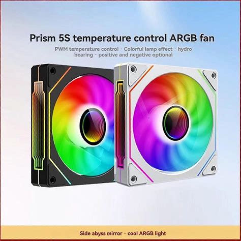 Computer Chassis Fan Argb Cooling Fan 12cm 5v 4pin Pwm Quiet Cooling