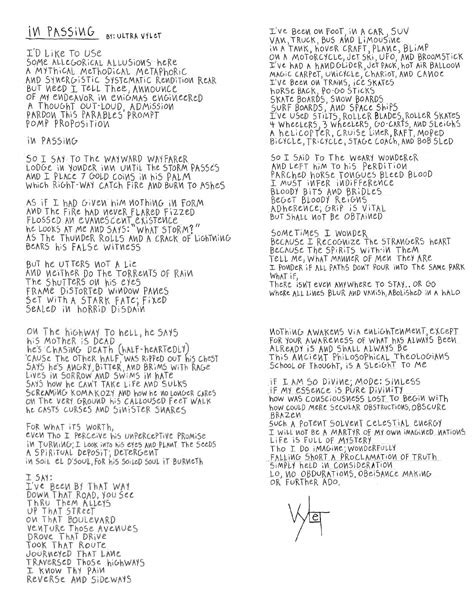 Quest For Meaning In Passing