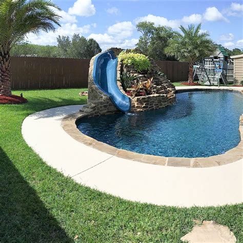 The Best In Ground Pool Slides Make Your Yard The Official Party Spot