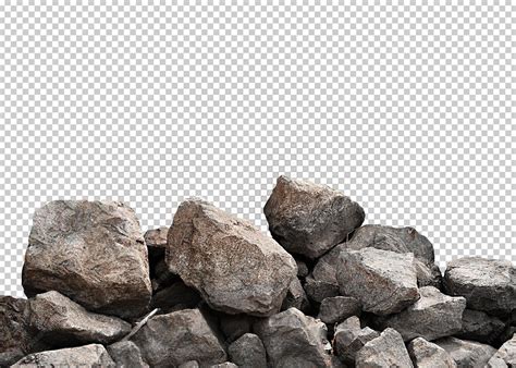 Premium Psd Rock Isolated Transparency Background