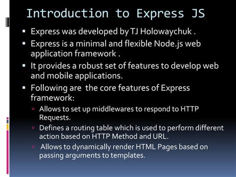 Expressjs Introduction Pdf