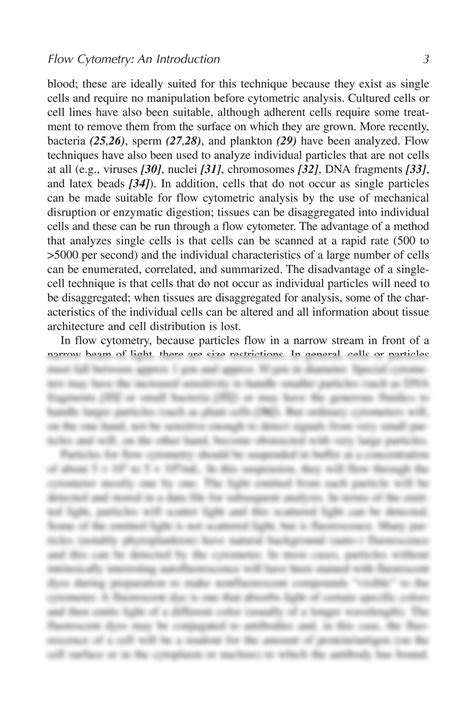 Solution Flow Cytometry Protocols Studypool