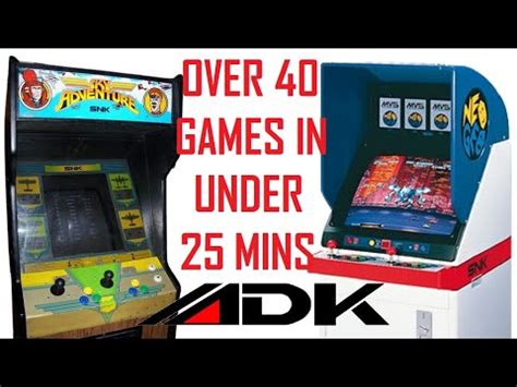 Over 40 Alpha Denshi Adk Arcade Games In Under 25 Minutes Youtube