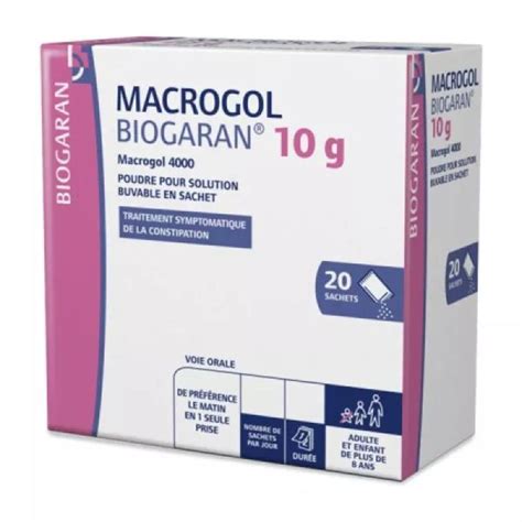 Macrogol 4000 Biogaran 10g Soulagement Efficace Constipation