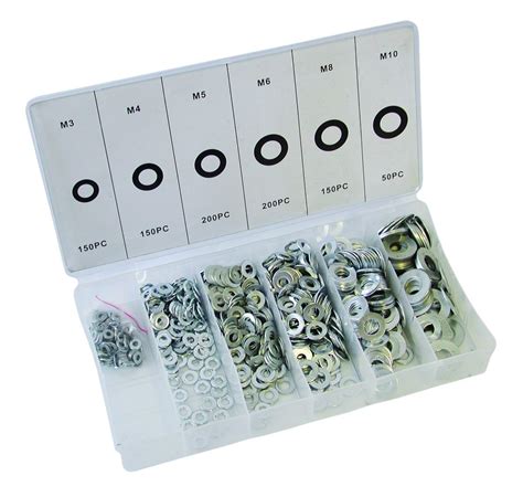 Washers Flat Assorted 900pc Auto Cape Accessories