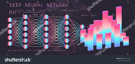 Neural Network Graphic Scheme Charts Graphs Stock Vector Royalty Free 1586571664