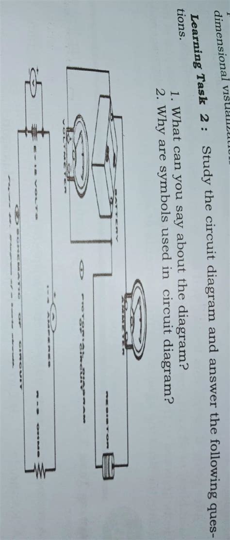 Learning Task Study The Circuit Diagram And Answer The Following Question What Can You Say