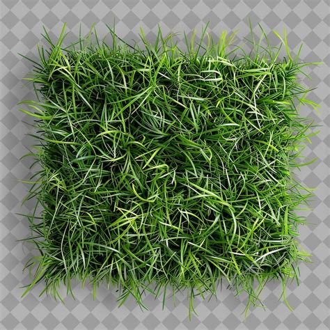 A Pile Of Green Grass With A Lot Of Grass On A Checkered Background