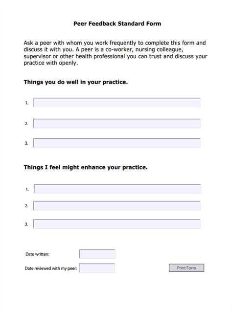 Staff Feedback Form Examples Design Talk