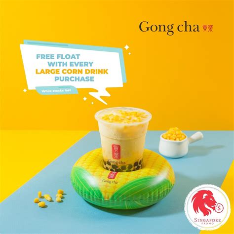 Free Gong Cha Corn Float Singapore Promo